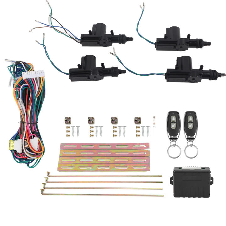 Central Lock Kit Remote Control Keyless Entry System 12V W/LED ...