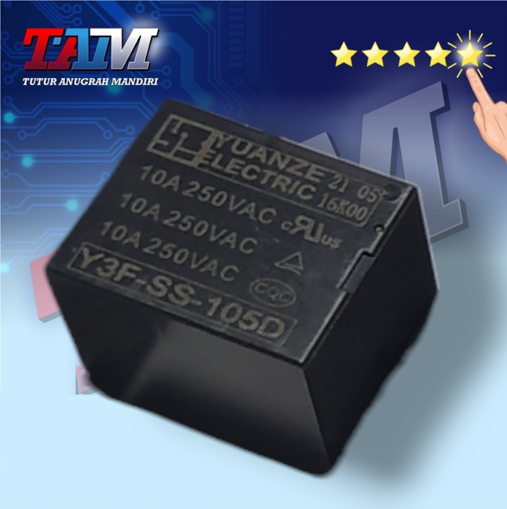 RELAY YUANZE 15A 125VAC / 10A 250VAC / Y3F SS 105D / 5V 5PIN | Lazada ...
