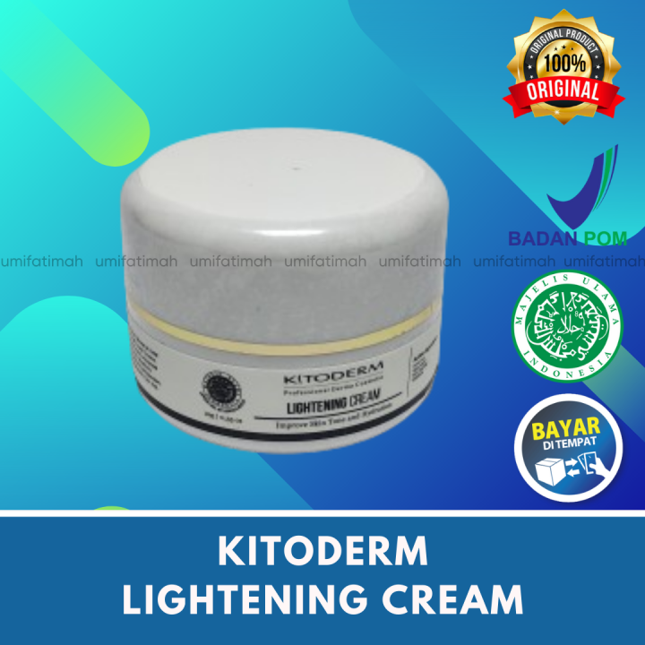 Kitoderm Lightening Cream 10gr Original - Krim Pencerah Warna Kulit dan ...