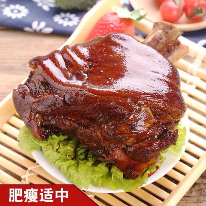Authentic whole 1000g big elbow pig's trotter cooked food five-spice ...