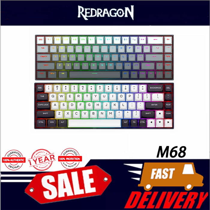 REDRAGON M68 Wired Magnetic Switch Mechanical Keyboard 8K Return Rate ...