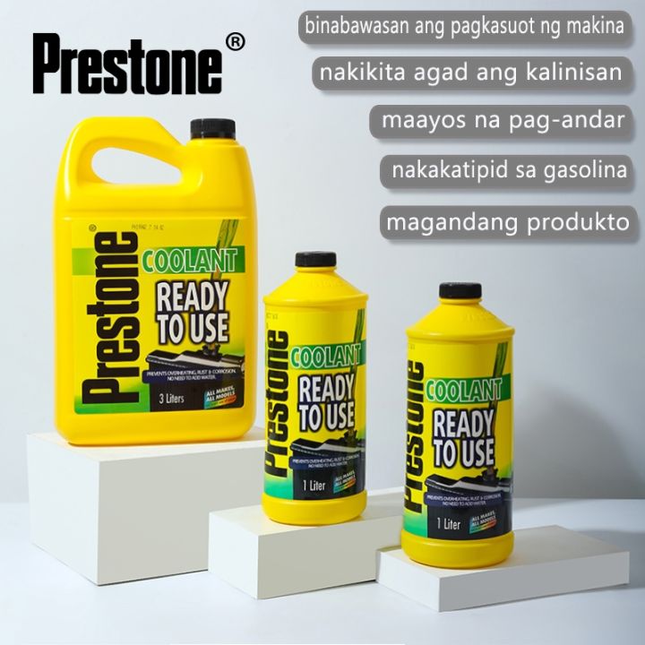 prestone coolant ready to use 3L green Prevents overheating rust ...