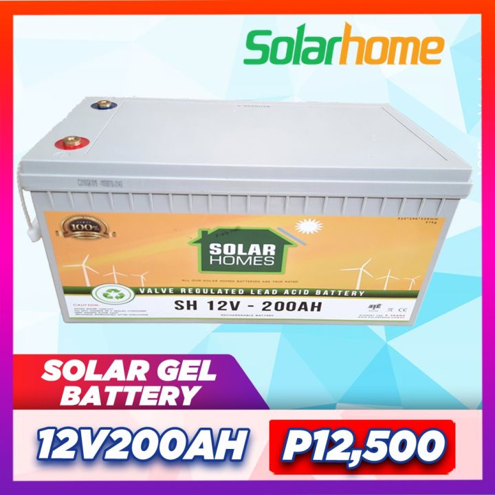 Bateri Gel bateri Solar dalam kitaran VRLA Lead Acid 12V 200AH | Lazada