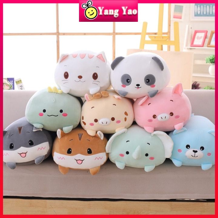 Comel Lembut Panda Dinosaur Mewah Babi Kucing Beruang Katak Mainan ...
