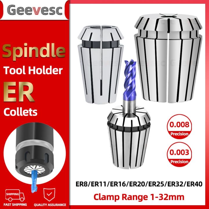 ER8 ER11 ER16 ER20 ER25 ER32 ER Spring Collet Chuck Accuracy 0.008mm For CNC Milling Tool Holder ...