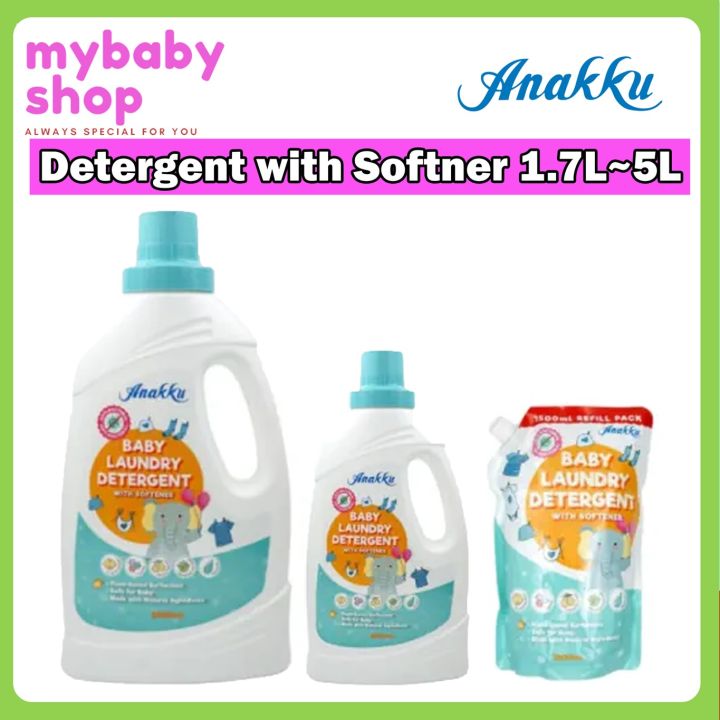 Anakku Laundry Detergent With Softener (2000ml / 5000ml Bottle ...