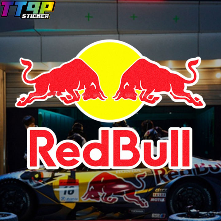 Red Bull Sponsor Logo Series Reflective Car Stickers Red Bull Car ...
