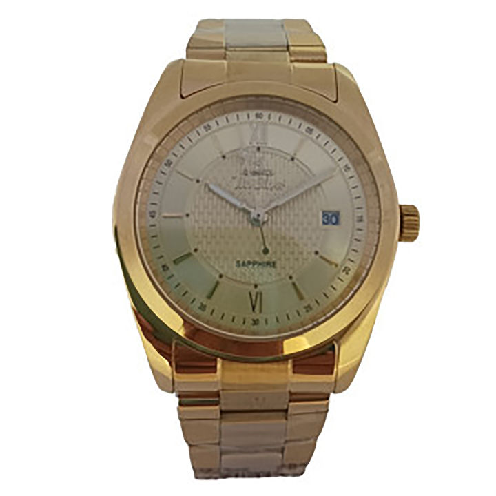 UniSilver TIME Men's Gold Analog Stainless steel watch KW4536-1206 ...