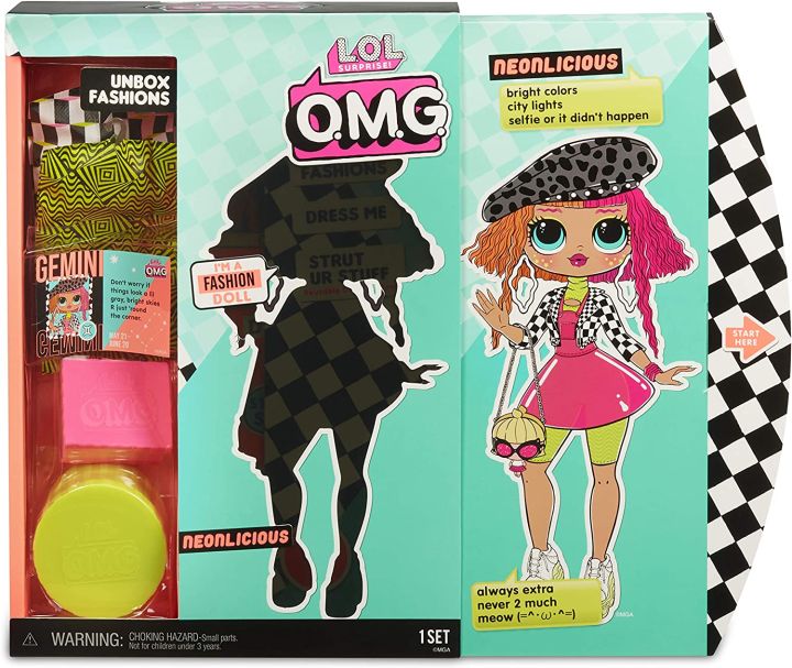 L.O.L. Surprise! O.M.G. Neonlicious Fashion Doll with 20 Surprises | Lazada