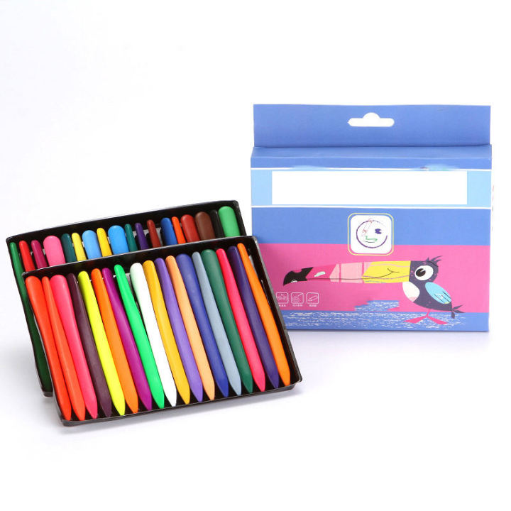 Crayon Mewarnai / Crayon Anti Air Anti Kotor Tangan / Pensil Warna isi ...