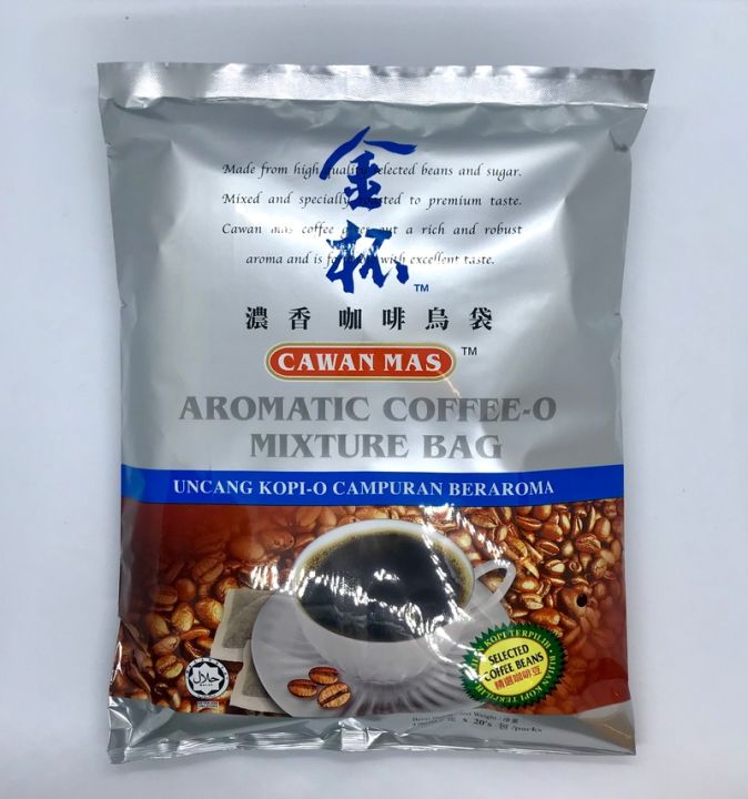 Cawan Mas Aromatic Coffee-O Mixture Bag 金杯濃香咖啡烏袋 10g x 20s | Lazada