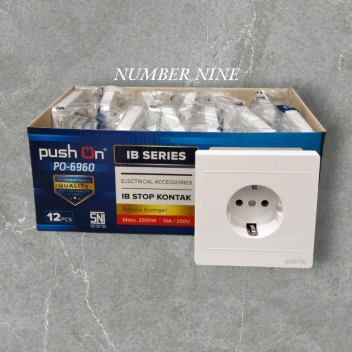 (Paket Isi 12) Push On IB Stop Kontak Arde | Lazada Indonesia