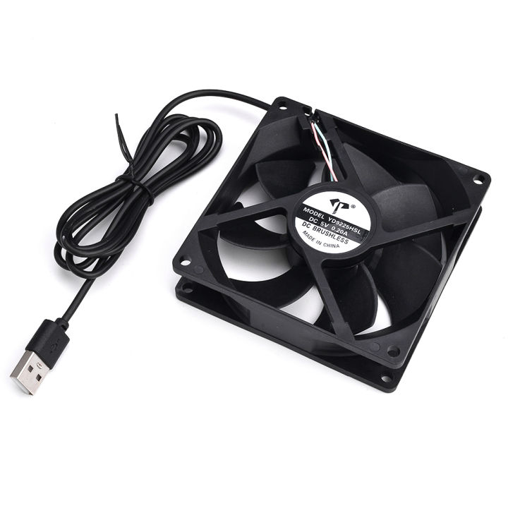 Aideepen 9225 DC5V USB Cooling Fan Two-wire Oil Bearing Silent Fan for ...