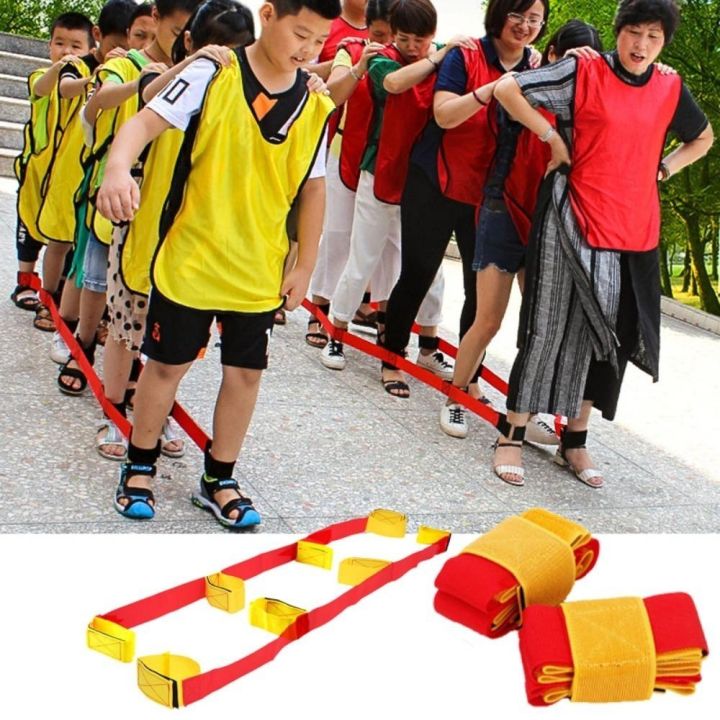 4/5/6 Footstep Legged Race Bands Outdoor Teamwork Make Game Rope For ...