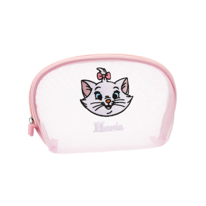 MINISO Disney Cat Collection Mesh Shell Shaped Cosmetic Bag Marie ...