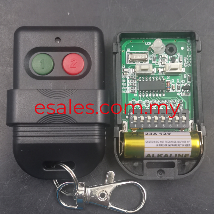Auto Gate Remote Control 602B-5326, SMC5326P 330MHz/433Mhz (Dip Code 8 ... Auto Gate Remote Control 602B-5326, SMC5326P 330MHz/433Mhz (Dip Code 8 ...