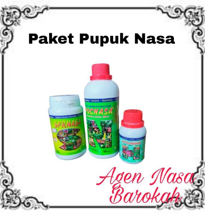 PUPUK NASA 1 PAKET LENGKAP - PAKET PUPUK NASA PENYUBUR TANAMAN PELEBAT ...