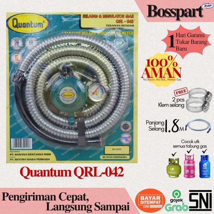 Regulator Selang Quantum QRL-042 plus / Paket Selang Regulator Kuantum ...