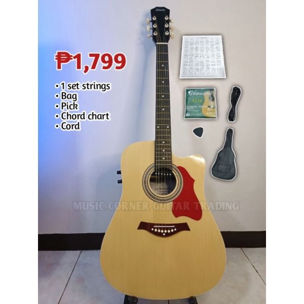 LUMANOG ACOUSTIC ELECTRIC GUITAR 41 INCH | Lazada PH