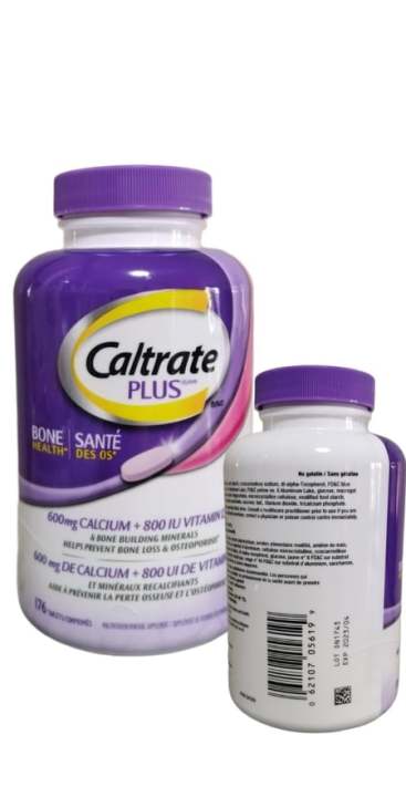 Caltrate PLUS Bone Health Supplement with 800 IU Vitamin D3 Tablets ...