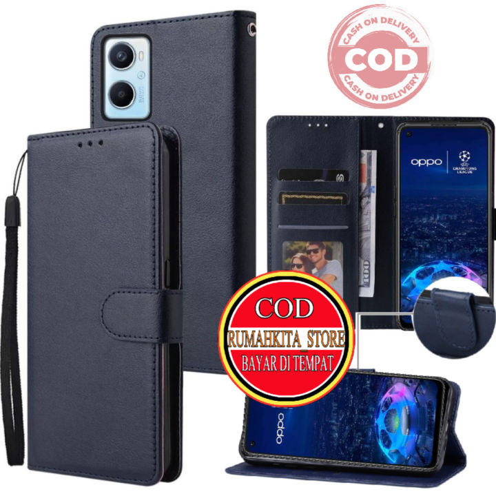 CASE HP OPPO A96 CASE KULIT FLIP PREMIUM ADA 3 SLOT TEMPAT FOTHO DAN ...