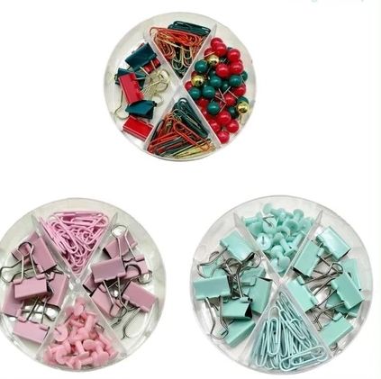 RAN Dovetails Binder Clips Paper Clips Pushpins for Binding File Paper ...