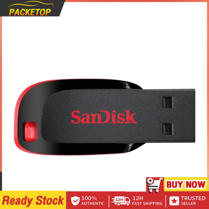 【PACKTOP】SanDisk SDCZ50-032G USB 3.0 Cruzer Blade 32GB Flash Drive U ...