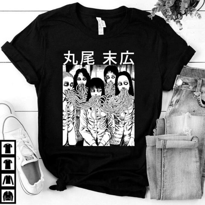 Tomie Junji Ito Uzumaki Horror เสื้อยืด Anime Manga ญี่ปุ่น Guro Gore ...