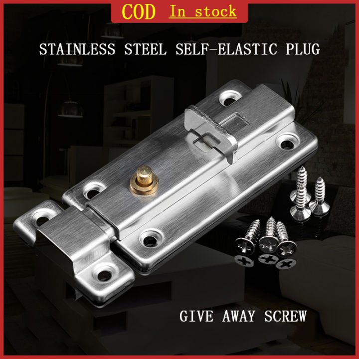 Stainless Steel Buckle Bolt Automatic Spring Security Lock Anti-theft ...