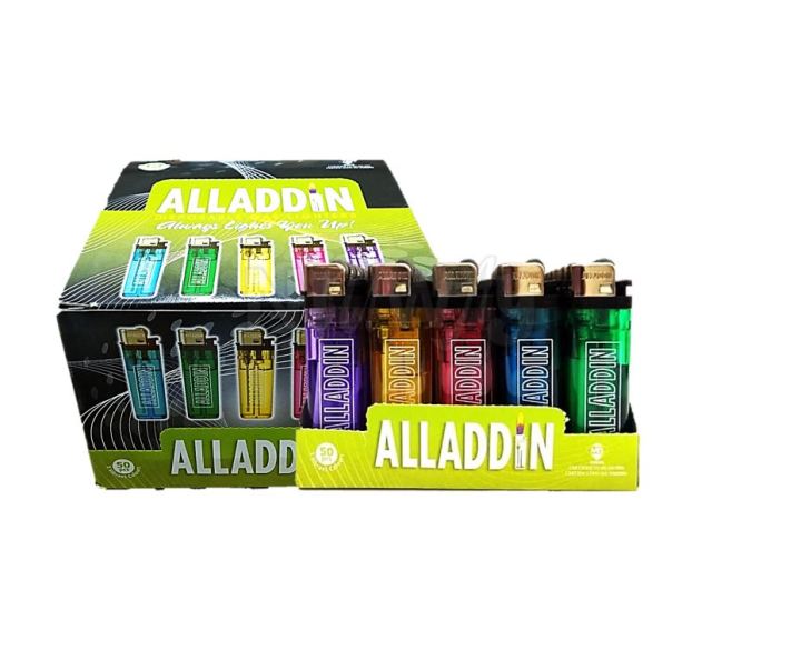 ALADDIN DISPOSABLE GAS LIGHTERS 1BOX x 50'S | Lazada