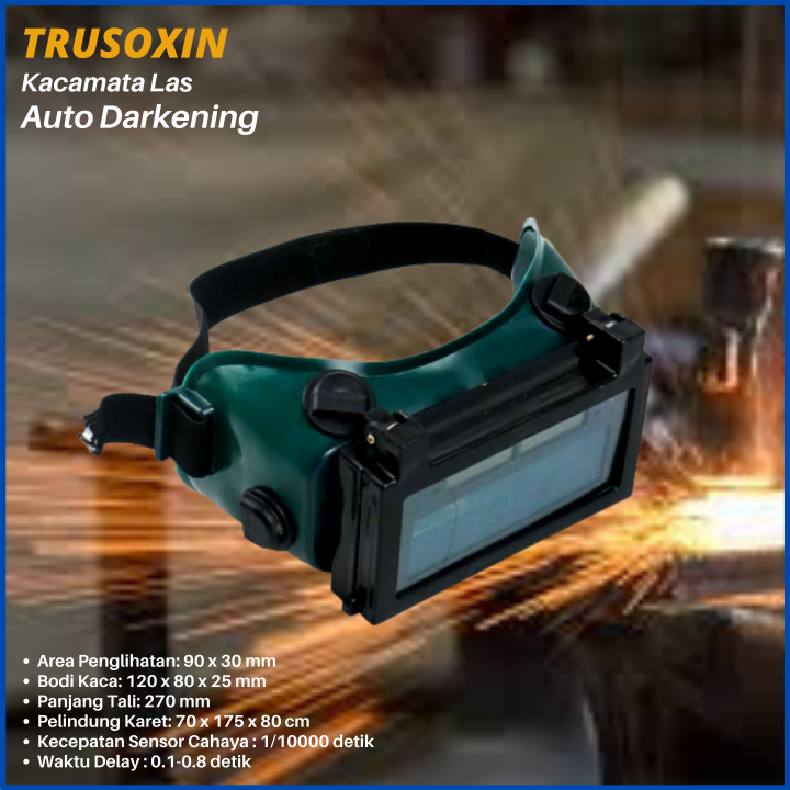COD TRUSOXIN Kacamata Las Otomatis Auto Darkening Soldering Googles ...