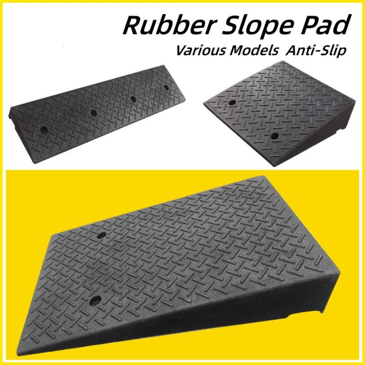 PortableDurable Rubber Climbing Heavy Duty Threshold Uphill Slope Curb ...