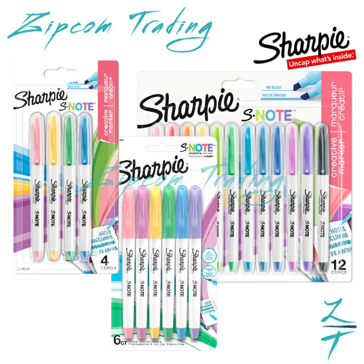 SHARPIE S Note Creative Marker Highlighter ( Chisel Tip ) | Lazada