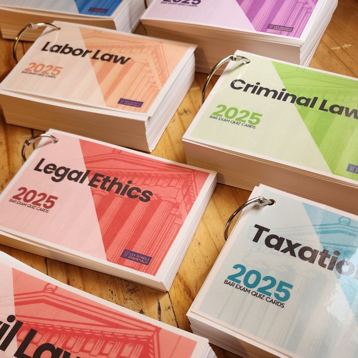 Bar Exam Reviewer Quiz Cards 2025 Syllabus Based | Lazada PH