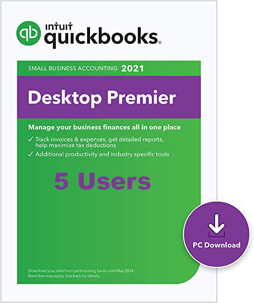 Quickbooks Desktop Premier 2021 - 5 Users - Year End Promo -Lifetime No ...