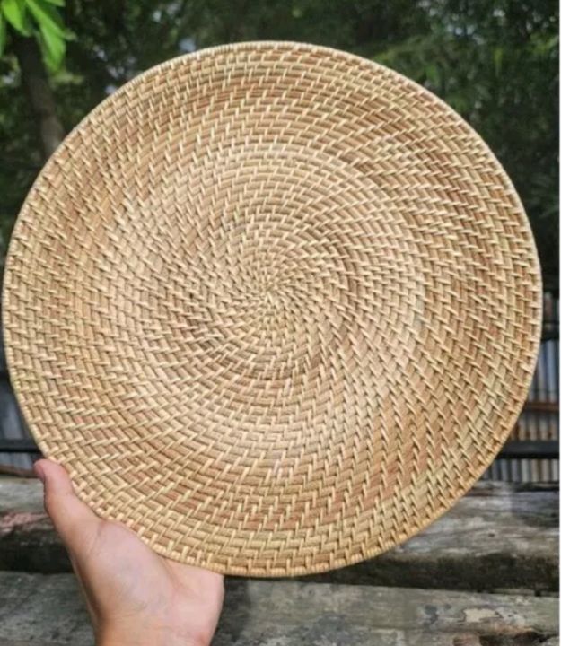Native Rattan Round placemat 10-14 inchs | Lazada PH