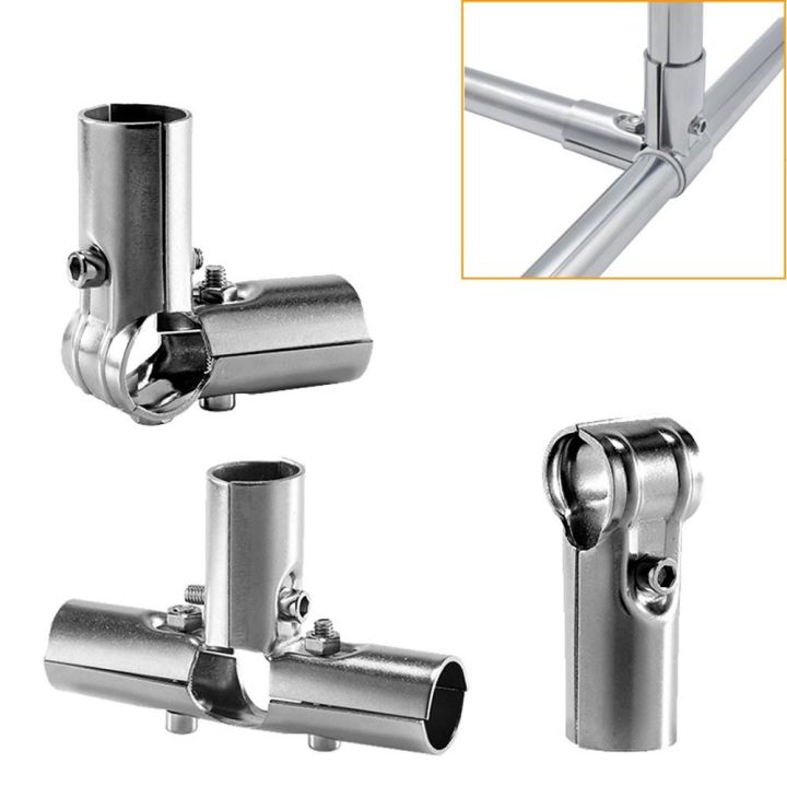 MARRIITT 1Pc 25mm Fixed Clamp Stainless Steel Clothes Display Rack Pipe ...