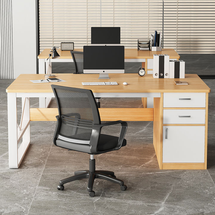 Boss desk modern office desk combination desk simple desk with drawer ...
