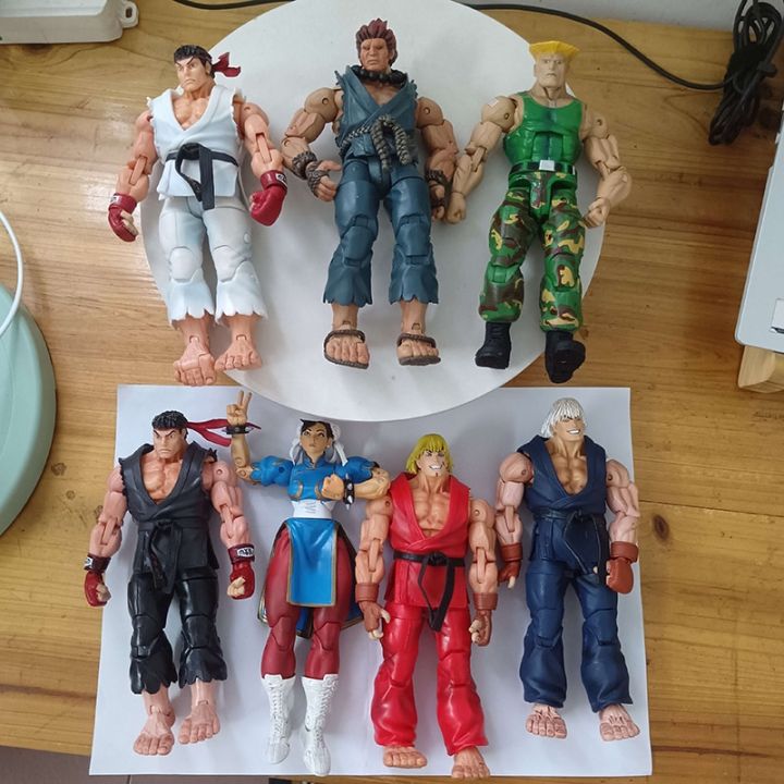 Street Fighter Neca Ryu Ken Chun Li Guile Akuma Gouki Anime Action ...