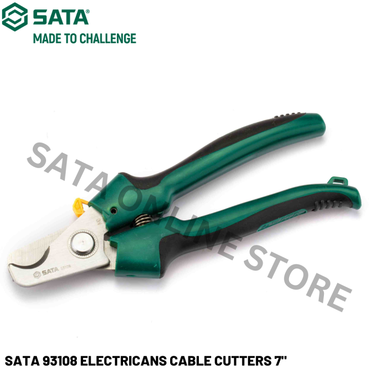 SATA 93108 ELECTRICIANS CABLE CUTTERS 7" / CABLE CUTTER / ELECTRICIAN CUTTER / WIRE CUTTER ...
