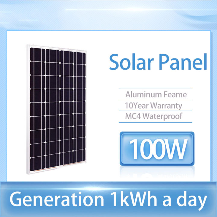 【Solar Panel】Monocrystalline Solar Panel 100w+ Green Energy-Saving ...