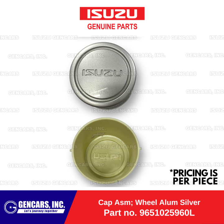 Isuzu Cap Asm; Wheel for Dmax 2007- 10 (9651025960L) (Genuine Parts ...