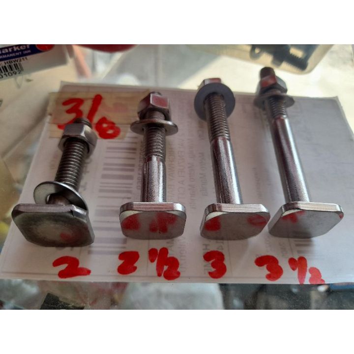 squarehead para pundasyon stainless steel | Lazada PH