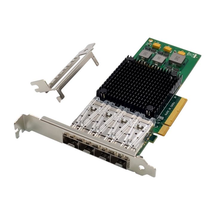 PClE X8 BCM57840 4 Port Server Network Card 10G SFP+ Fiber Network Card PCI-Express Ethernet ...