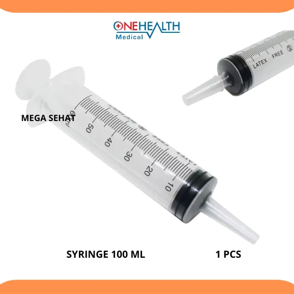 Jarum Spuit 100 ML Feeding Syringe Suntikan Onehealth Irrigation ...