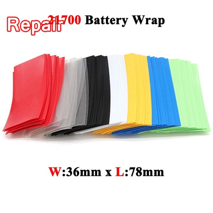 77*21mm Li-ion 21700 Battery Wrap PVC Heat Shrink Tubing Precut For ...