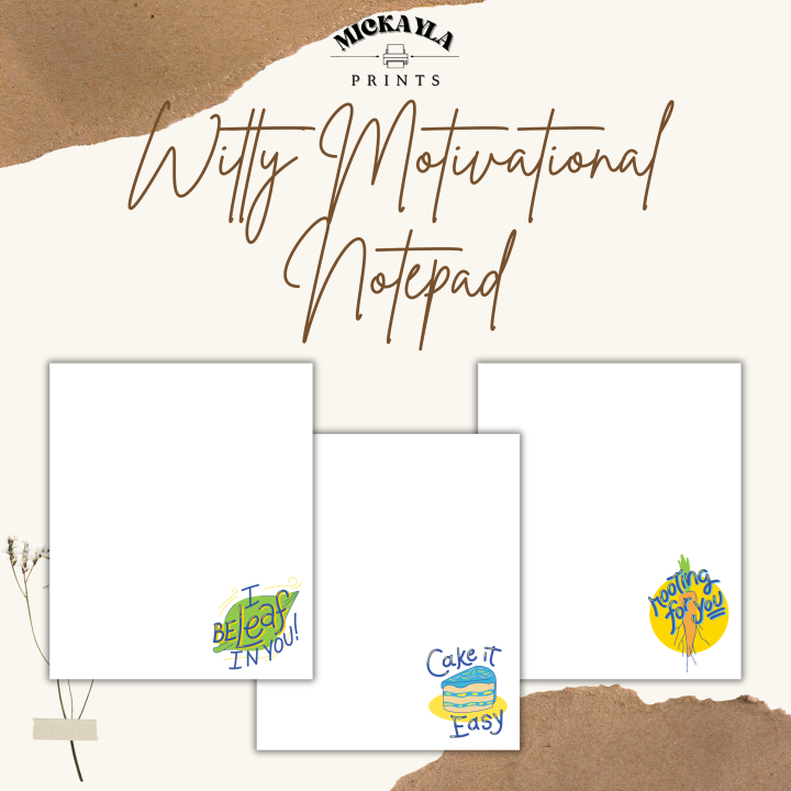 Witty Motivational Notepads by Mickayla Prints | Lazada PH