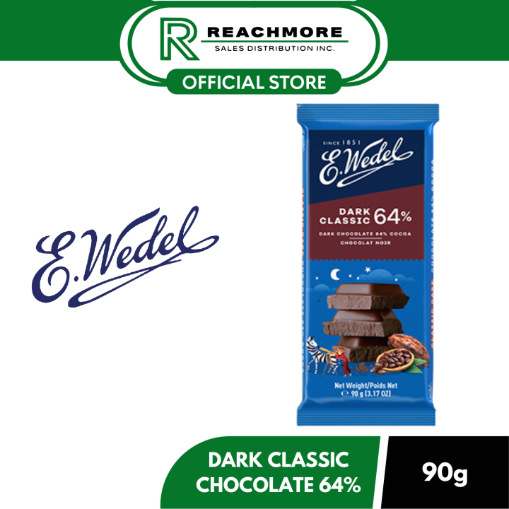 E.Wedel Classic Dark Chocolate 64% Cocoa 90g | Lazada PH