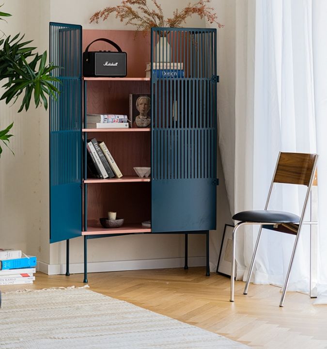 "Spot" creaking concealed cabinet Nordic luxury wrought iron sideboard ...