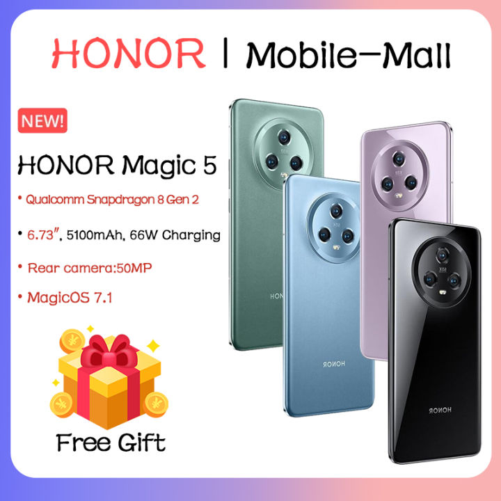[ New Product ] Honor Magic 5 5G Magic5 MobilePhone Qualcomm Snapdragon 8 Gen2 MagicOS 7.1 IP68 ...